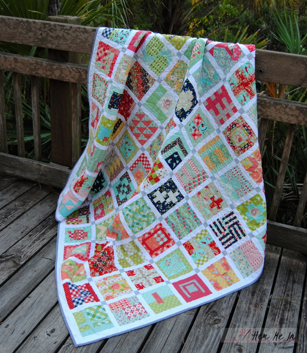 100 Days 100 Blocks Quilt Finished!